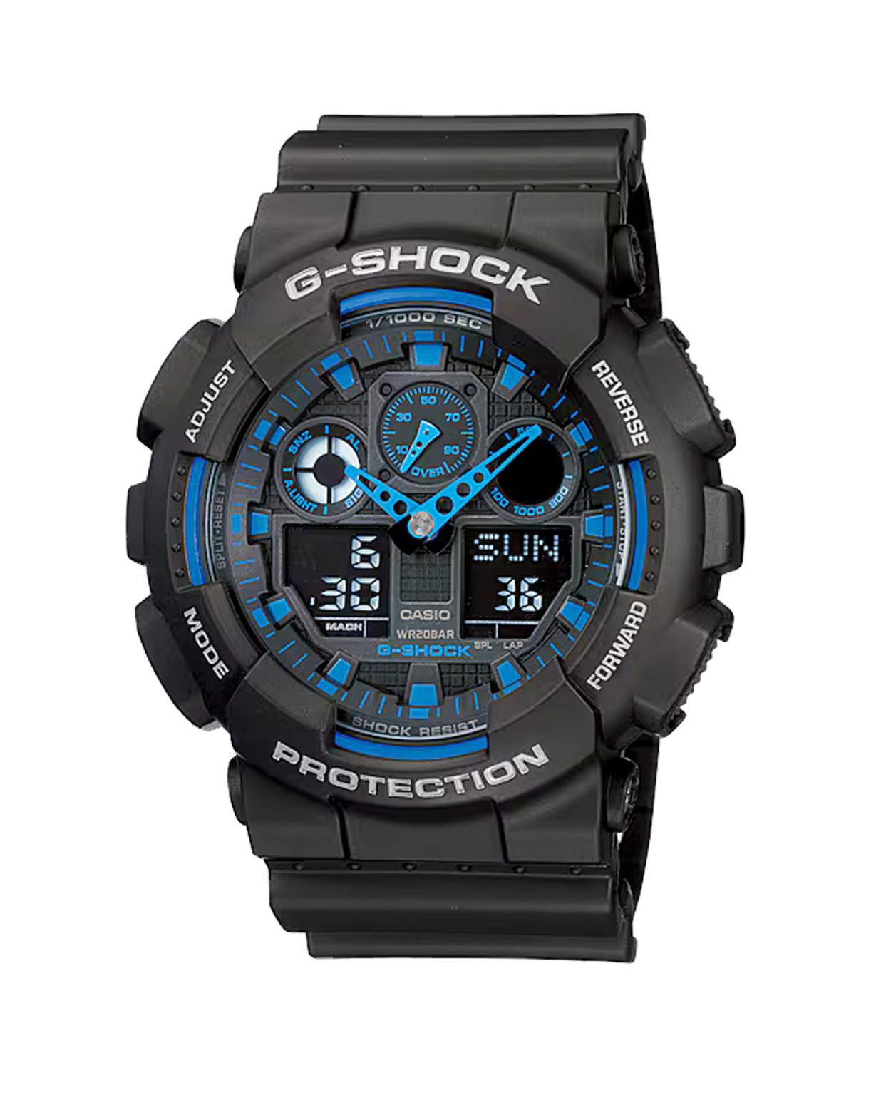 ساعت مچی پسرانه کاسیو جیشاک CASIO G-SHOCK GA-100-1A2 - تی تی بول